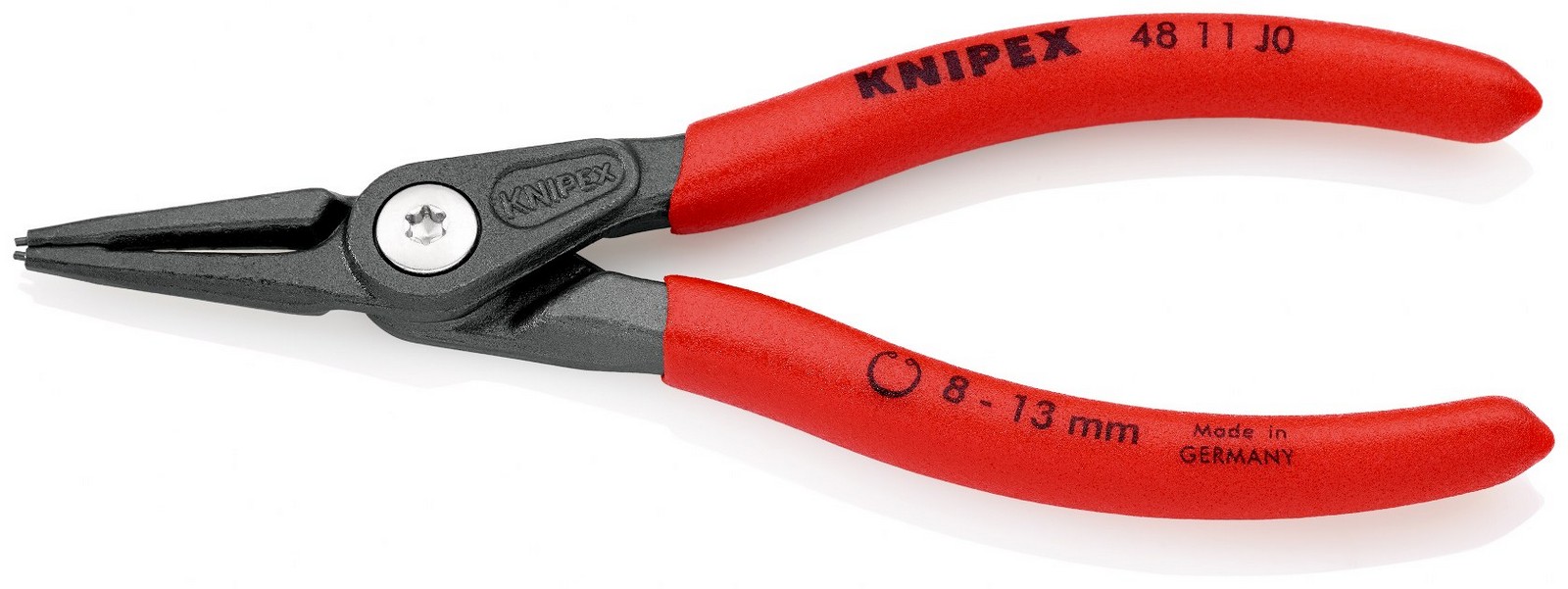 Knipex 48 11 J0 Precizna klešta za sigurnosne unutrašnje prstenove 140 mm
