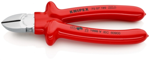 Knipex kose sečice izolovane 180mm 70 07 180