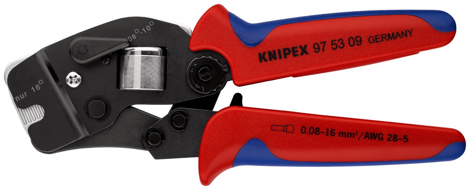Knipex samopodešavajuća krimp klešta za hilzne 0,08-10+16mm² 97 53 09