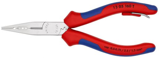 Knipex 13 05 160 T BK Električarska klešta, hromirana 160 mm