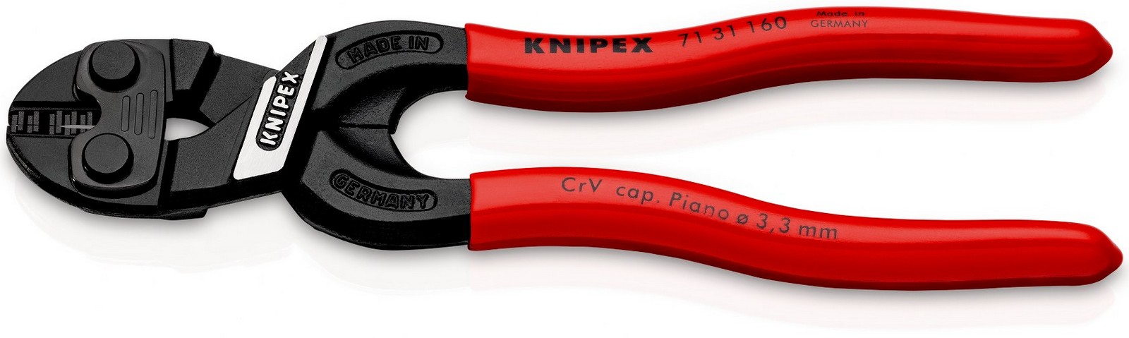 Knipex 71 31 160 SB CoBolt® sa sečice sa udubljenjem u reznom rubu 160 mm