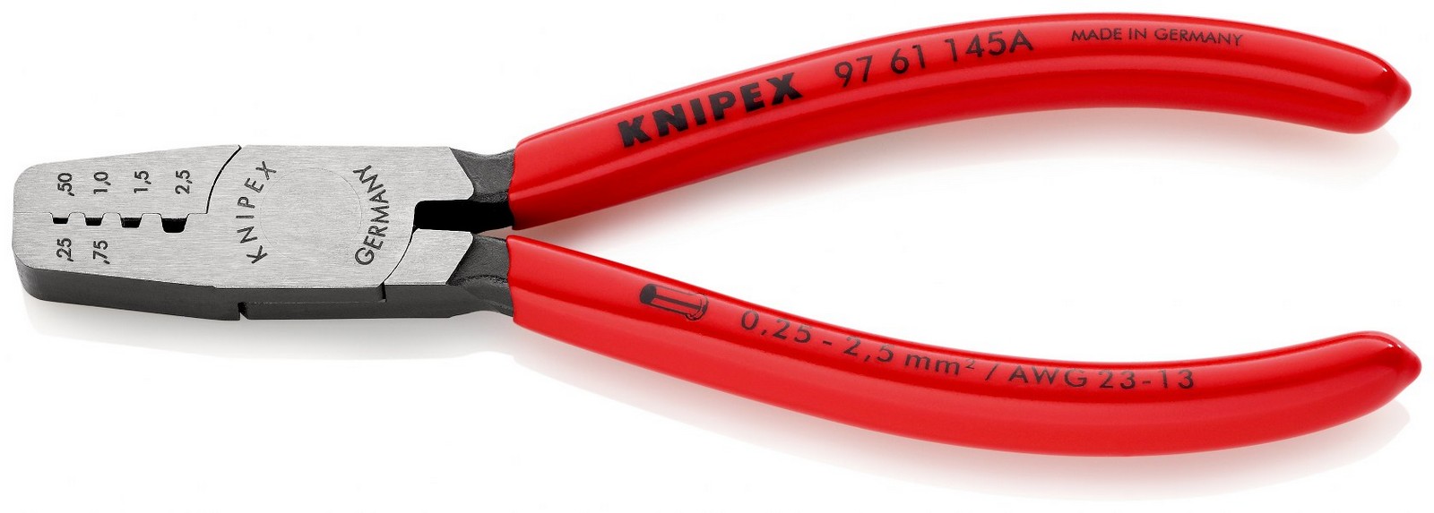 Knipex klešta za krimpovanje hilzni (kablovskih završetaka) 145mm 97 61 145 A