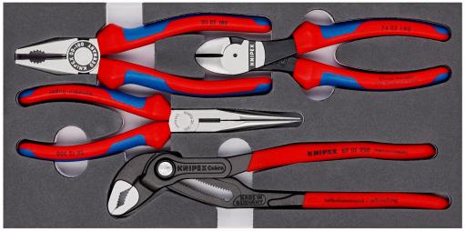 Knipex komplet klešta Basic 4 dela u penastom ulošku 00 20 01 V15