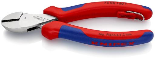 Knipex 73 05 160 T BK X-Cut® Kompaktne Bočne sečice, hromirane 160 mm