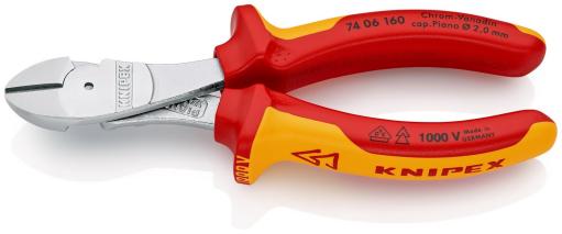 Knipex kose sečice ojačane izolovane 1000V VDE 160mm 74 06 160