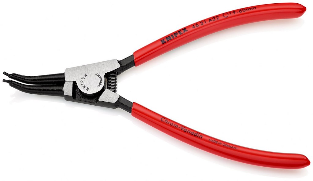 Knipex klešta za spoljašnje sigurnosne prstenove kriva 185mm 46 31 A22