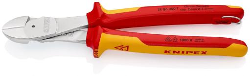 Knipex 74 06 250 T BK Bočne sečice ojačane izolovane, VDE, hromirana 250 mm