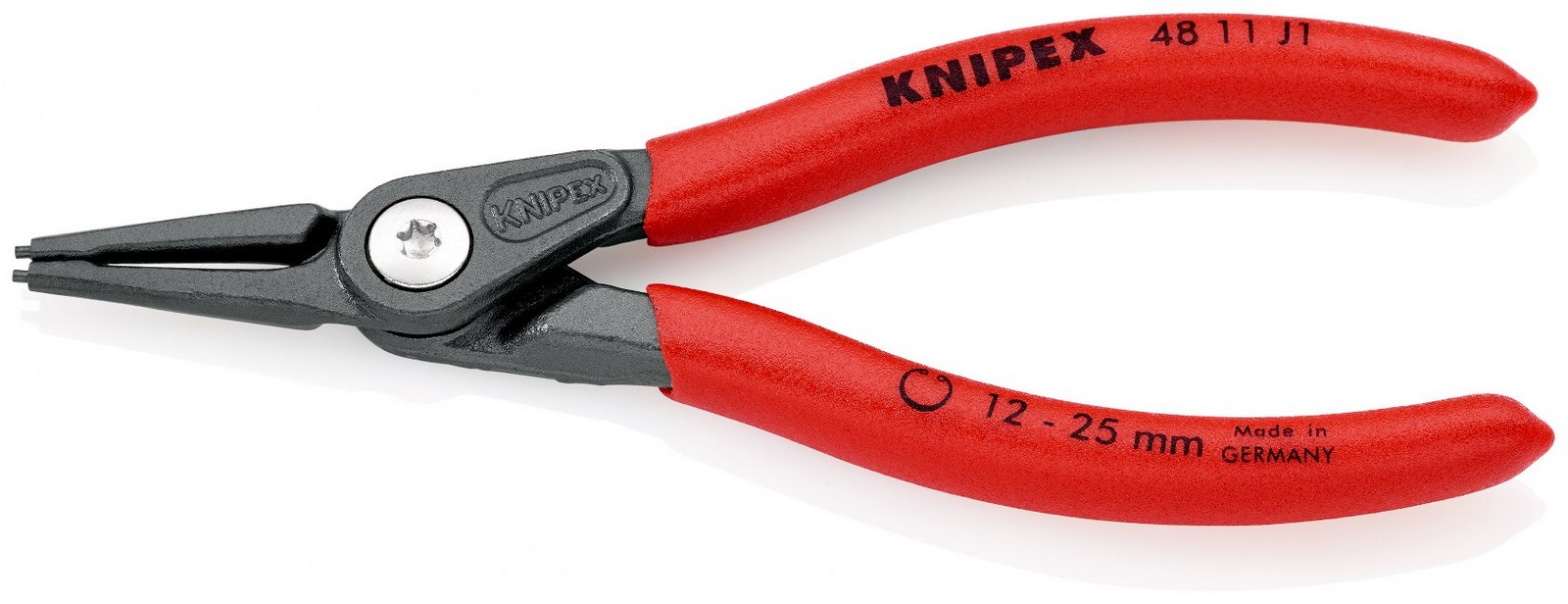 Knipex 48 11 J1 SB Precizna klešta za sigurnosne unutrašnje prstenove 140 mm