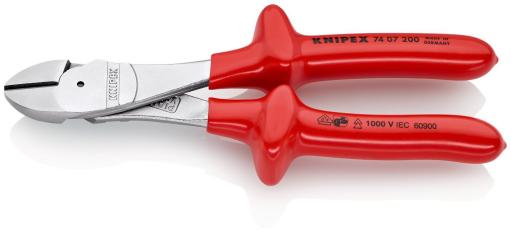 Knipex kose sečice ojačane izolovane 200mm 74 07 200