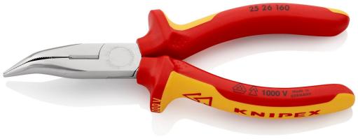 Knipex klešta špic kriva sa bočnim sečenjem 1000V VDE 160mm 25 26 160
