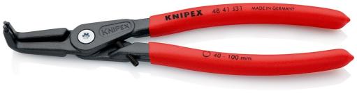 Knipex precizna klešta za unutrašnje sigurnosne prstenove sa graničnikom kriva 210mm 48 41 J31