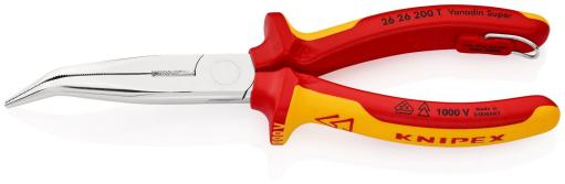 Knipex klešta špic kriva 1000V VDE 200mm sa mogućnošću kačenja 26 26 200 T
