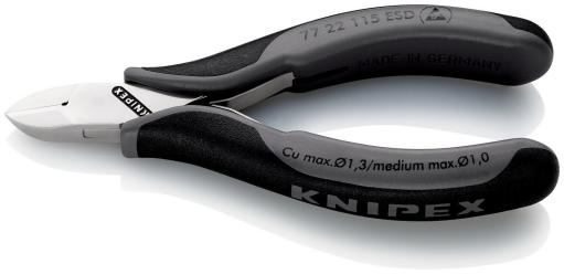Knipex kose sečice za elektroniku ESD 115mm 77 22 115 ESD