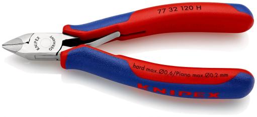 Knipex kose sečice za elektroniku s umetnutom oštricom od tvrdog metala 120mm 77 32 120 H