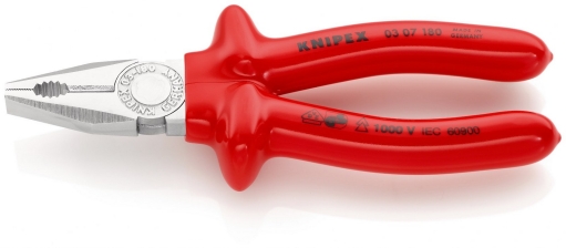 Knipex kombinovana klešta izolovana 180mm 03 07 180