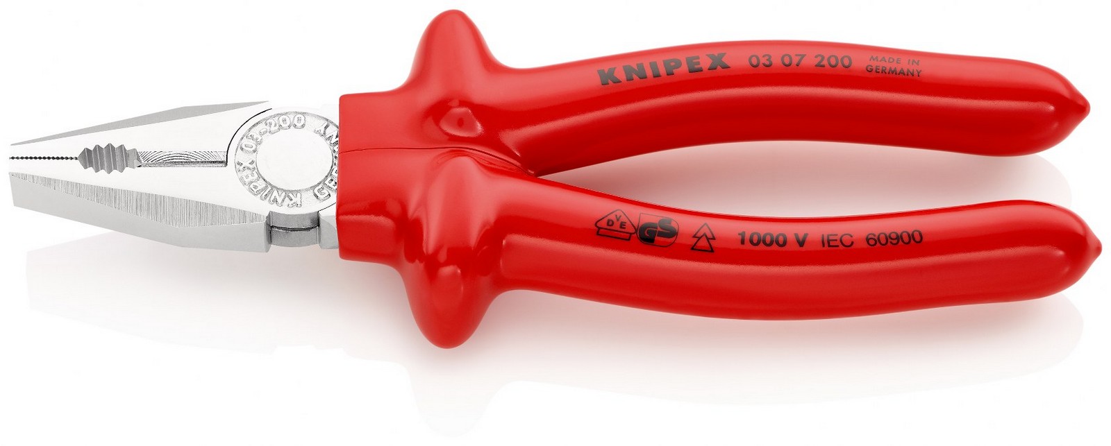 Knipex kombinovana klešta izolovana 200mm 03 07 200