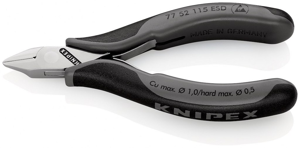 Knipex 77 52 115 ESD Elektroničarska klešta za bočno sečenje ESD 115 mm