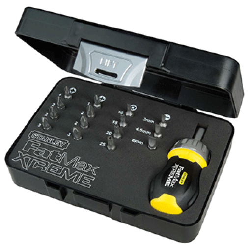 Stanley izvijač FM XL/XTREME multibit kr. set 15 kom 0-69-192