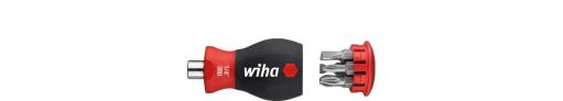 Wiha 33746 Odvijač sa bitovima magnetni SL, Pozidriv sa 6 bitova, Stubby, 1/4" u blister pakovanju