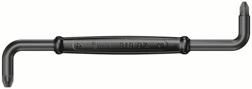 Wera 919 PZ ugaoni Odvijač, PZ 1 + 2 x 125 mm, 05017305001