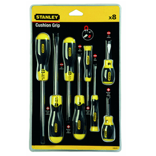 Stanley odvijači Cushion Grip set 8 komada 0-65-011