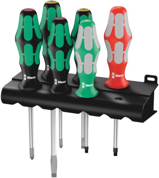 Wera 1x 334/368/6 Set odvijača i stalak, 6 komada, 05347778001