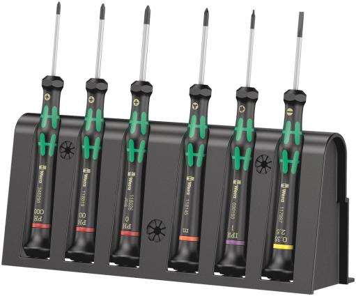Wera 2050/6 Set odvijača i stalak za elektroničare, 6 komada, 05030181001