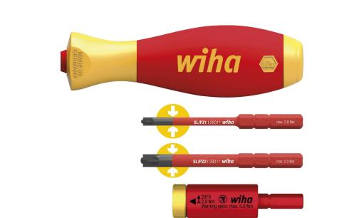 Wiha 41477 Set odvijača sa bitovima easyTorque Adapter električarskisa SlimVario® držačem i SL / Pz slimBitovima, 4 dela