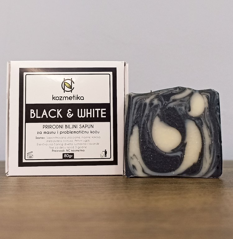 BLACK & WHITE SOAP ( DETOX SAPUN)