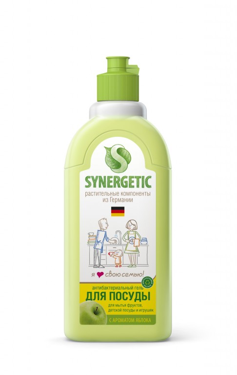 Synergetic bio gel za ručno pranje posudja,dečijih igračaka i voća“ Jabuka“ 500ml.