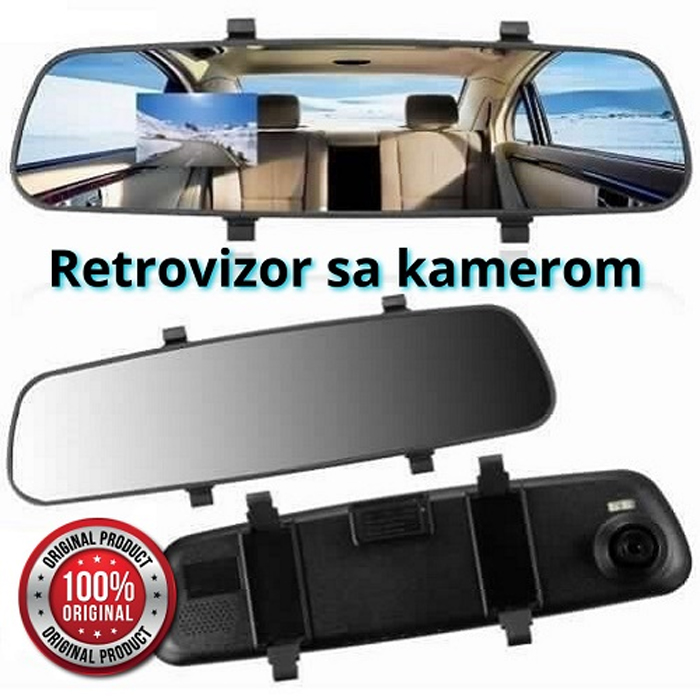 Retrovizor sa Dualnom Kamerom i Ekranom