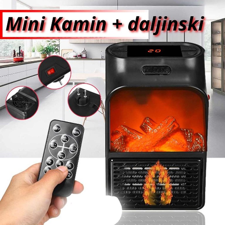 Mini kamin ekspres grejalica Flame Heater 1000w