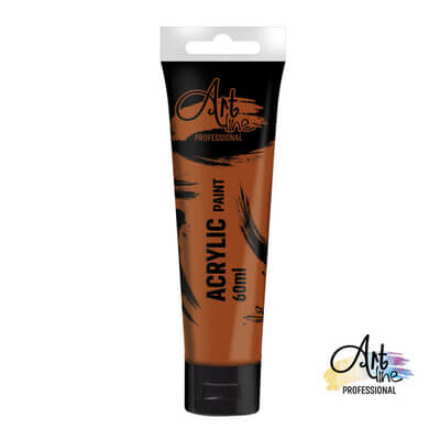 AKRILNA BOJA 60ML ART LINE Professional BURNT SIENNA