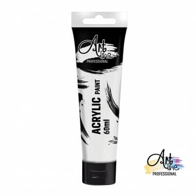 AKRILNA BOJA 60ML ART LINE Professional TITANIUM WHITE