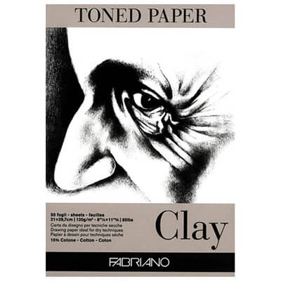 Blok Toned Paper Clay A4 50L 120g Fabriano 19100497