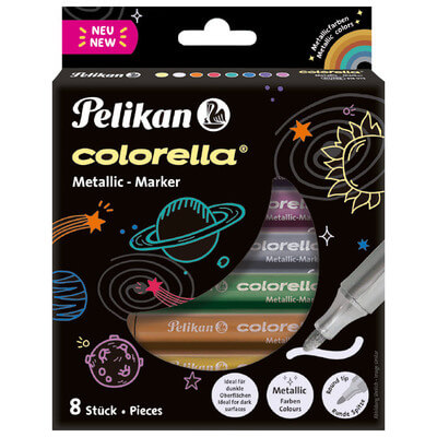 FLOMASTER 8 BOJA JUMBO METALLIC COLORELLA SUPER C411 PELIKAN