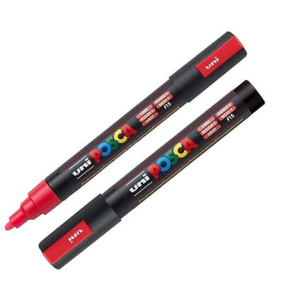 POSCA Marker UNI PC-5M fluo red