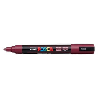 POSCA Marker UNI PC-5M red wine