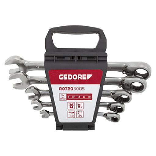 Gedore set vilasto-okastih brzih ključeva 8-19mm 5-delni R07205005, 3300872