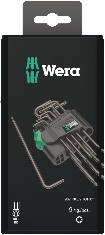 Wera 967/9 TX set imbus ključeva, BlackLaser, 9 komada, 05073598001