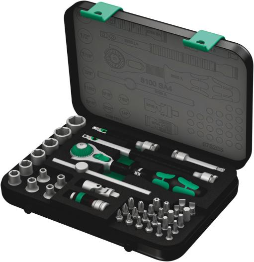 Wera 8100 SA 4 Zyklop set gedora, 1/4", Imperial, 41 komada, 05003535001