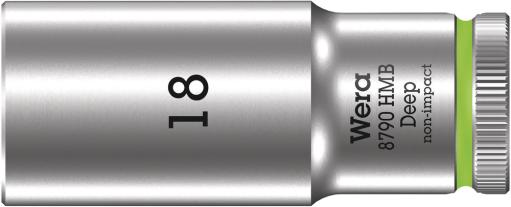 Wera 8790 HMB Duboki nasadni ključ 3/8", 18 x 64 mm, 05004540001