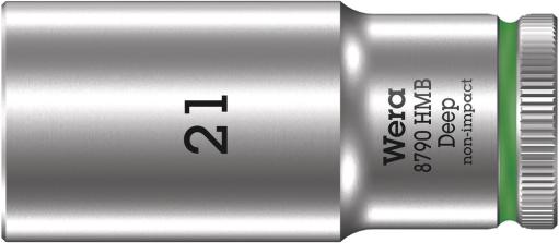 Wera 8790 HMB Duboki nasadni ključ 3/8", 21 x 64 mm, 05004543001