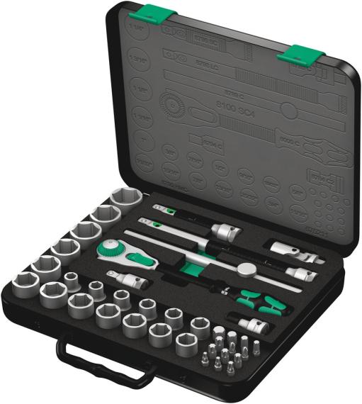 Wera 8100 SC 4 Zyklop set gedora, 1/2", Imperial, 38 komada, 05003647001