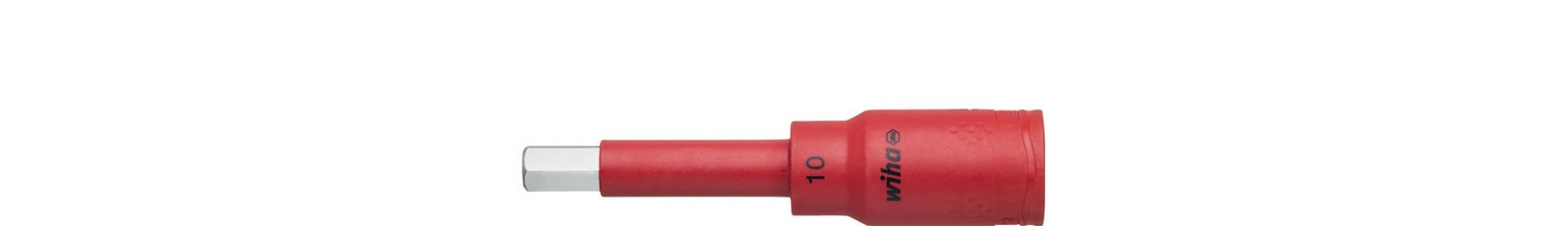 Wiha 43104 Izolovani nasadni ključ 1/2 ", šestougaona glava, 10 mm