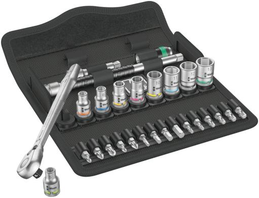 Wera 8100 SA 8 Zyklop Metalni set gedora, 1/4", metrički, 28 komada, 05004018001