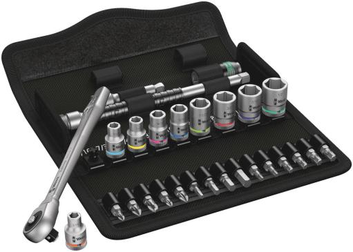 Wera 8100 SA 10 Zyklop set gedora, 1/4", Imperial, 28 komada, 05004020001