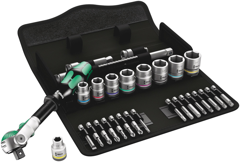 Wera 8100 9 Zyklop set gedora, 3/8", Imperial, 29 komada, 05004049001