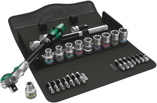 Wera 8100 SC 6 Zyklop set gedora, 1/2", metrički, 28 komada, 05004076001