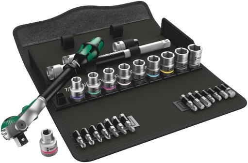 Wera 8100 SC 9 Zyklop set gedora, 1/2", Imperial, 28 komada, 05004079001